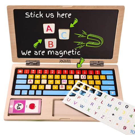 Wooden Laptop Magnetic Toy Jaques Of London