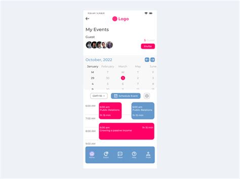 Event Schedule App Ui By Kharis Theo On Dribbble