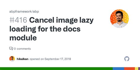 cancel image lazy loading for the docs module · issue 416 · abpframework abp · github