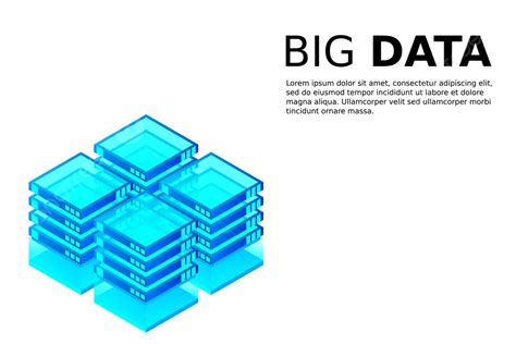 Isometric Depiction Of Cuttingedge Technology In Data Management Featuring A Mainframe Power