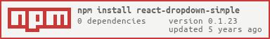 Npm React Dropdown Simple Skypack