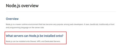 Does Dreamhost Support Nodejs