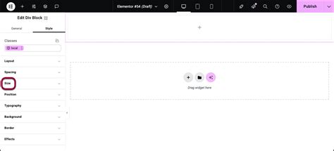 Div Block Element Elementor