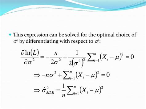 Ppt Concentrated Likelihood Functions And Properties Of Maximum Likelihood Powerpoint