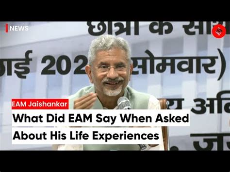 S Jaishankar Gives Hilarious Response To A Babe When Asked About His Life Experiences The