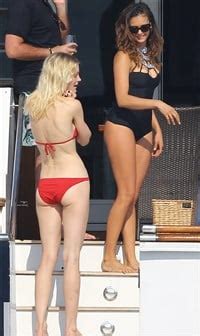 Nina Dobrev Thong Bikini Yacht Pics