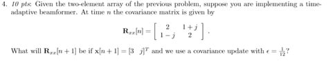 4 10 pts given the two element array of the