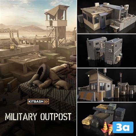 Kitbash3d Militaryoutpost Unrealengine From 3ds Max Models And Free Download