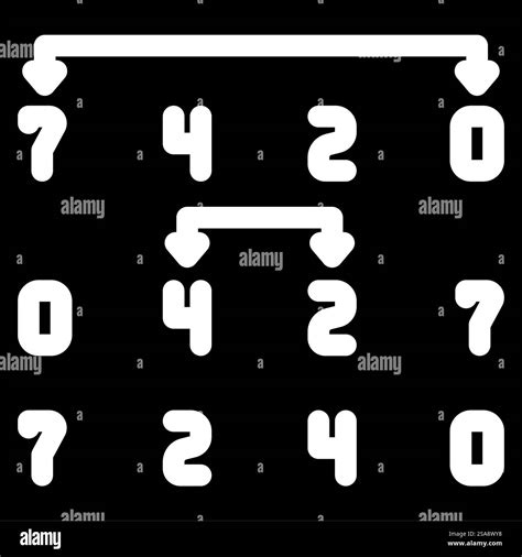 Selection Sort Algorithm Glyph Icon Vector Selection Sort Algorithm Sign Isolated Symbol