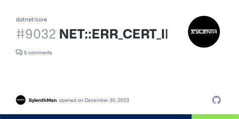 NET ERR CERT INVALID Issue Dotnet Core GitHub