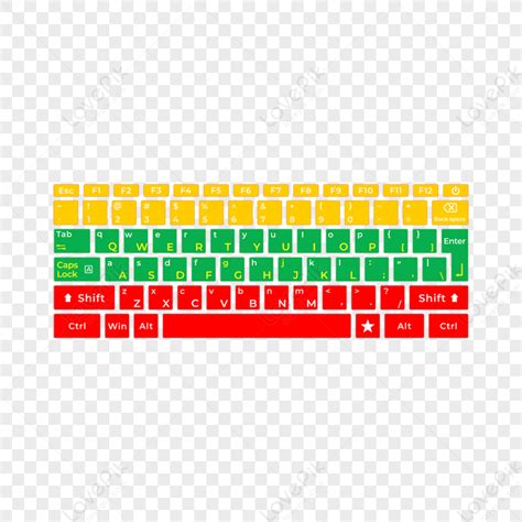 미얀마 스타일의 컴퓨터 일러스트 키보드선명한모양미술 Png 일러스트 무료 다운로드 Lovepik