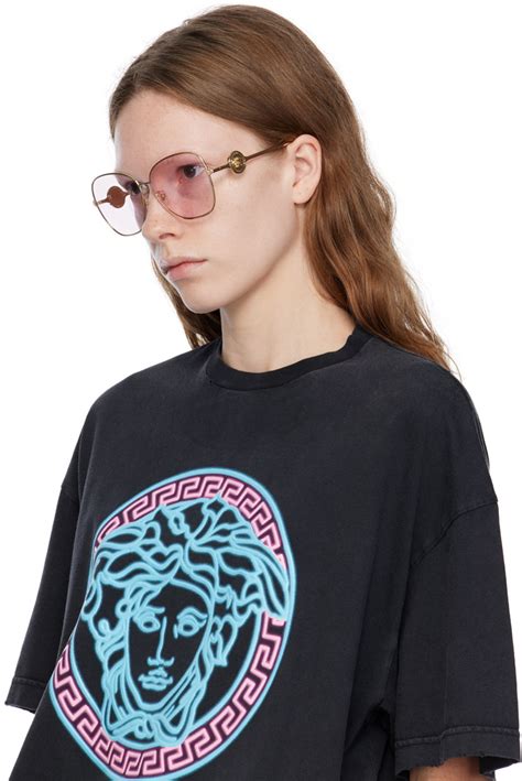 Versace Gold Medusa Sunglasses Versace