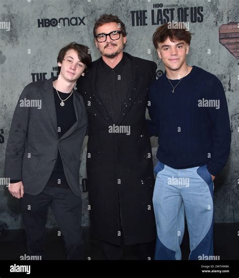 Westwood Usa 09th Jan 2023 Pedro Pascal And Nephews Arriving To The ‘the Last Of Us Los