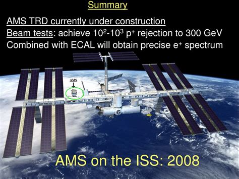 Ppt The Ams Transition Radiation Detector And The Search For Dark Matter Powerpoint