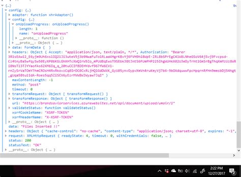 Javascript Axios Config Not Showing Onuploadporgress On My Repsonse