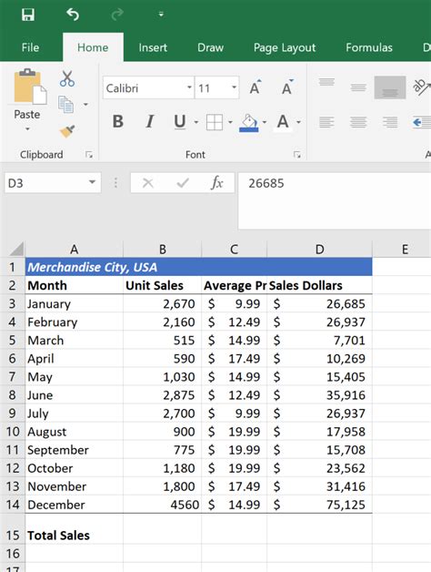 1 3 Formatting And Data Analysis Excel Fundamentals