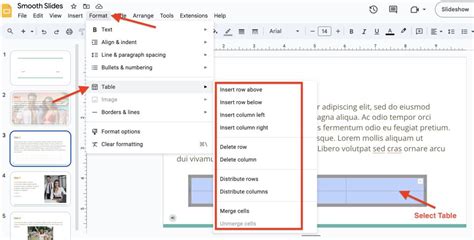 How To Make A Table In Google Slides Smoothslides Com