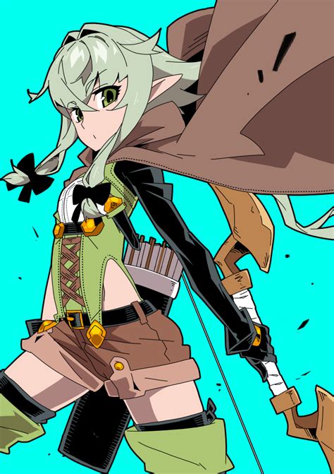 The Big Imageboard Tbib 1girl Aqua Hair Arrow Projectile Boots