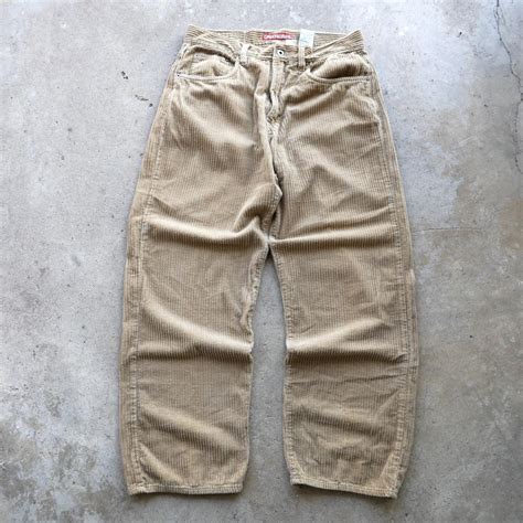 1990s Vintage Khaki Corduroy Pants Tagged Depop