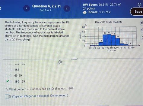 Solved Question 6 2 2 11 Part 1 Of 7 The Following