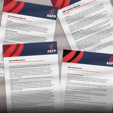 Asfp Releases New Passive Fire Protection Guidance Association For