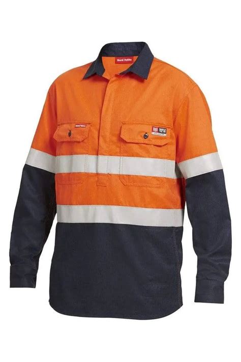 Buy Hard Yakka Flame Retardant Hrc2ppe 2 Fr Hi Vis Two Tone Taped