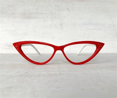 Red Glasses Frames Cat Eye