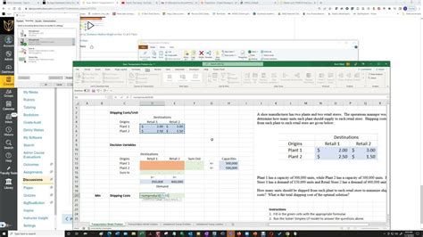 Basic Transportation Problem Using Linear Programming Youtube
