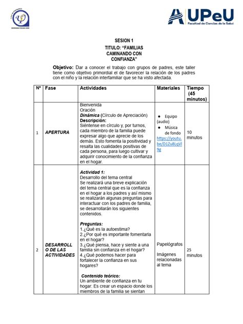 Talleres Para Padres Pdf Autoestima Empatía