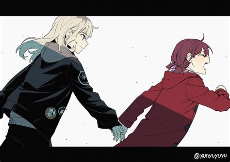 Iseri Nina And Kawaragi Momoka Girls Band Cry Drawn By Xunyumanyu