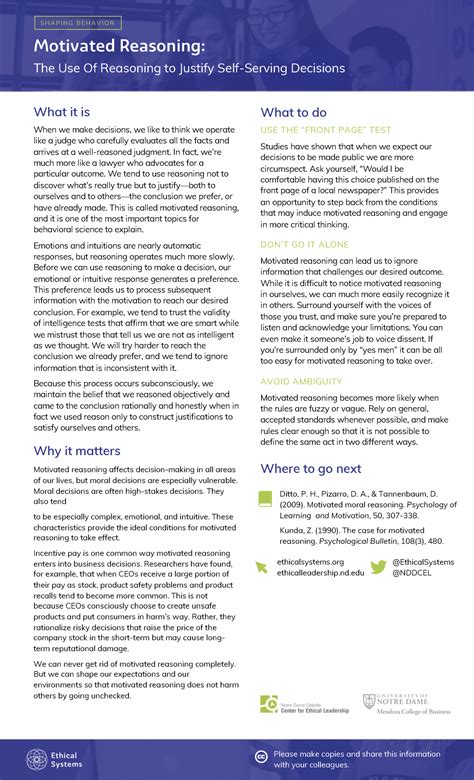 Motivated Reasoning Ethical Systems