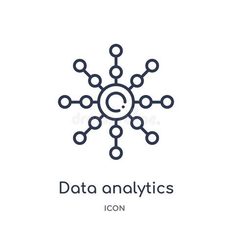 linear data streaming icon from internet security and networking