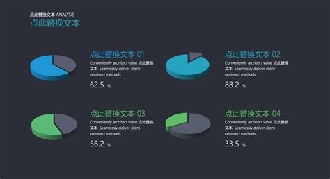 立体饼状图ppt图表素材 疯狂ppt