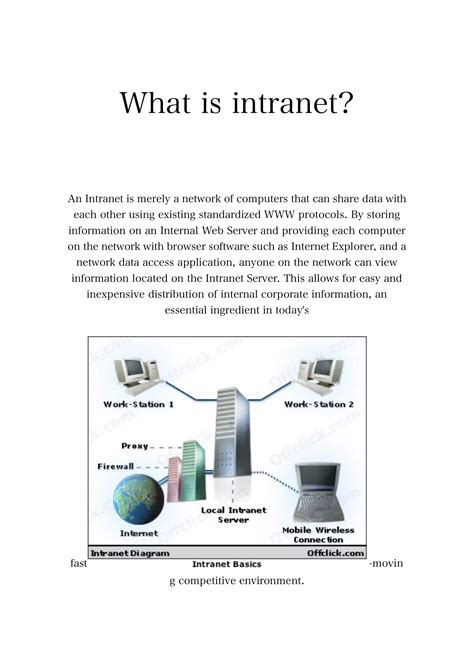 Using An Intranet Within A Company Pdf
