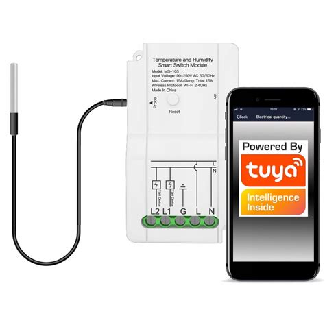 68125039 Tuya Wifi външен температурен сензор термостат Emag Bg