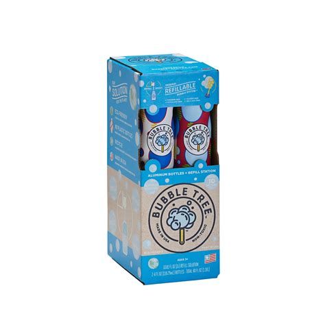 Bubble Tree 1 Liter 2 Bottle Refillable Bubble System Minna
