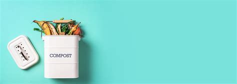 주방 폐기물을 재활용합니다 지속 가능하고 폐기물이 없는 생활 퇴비 냄비를 재활용 하는 야채 폐기물 상단 보기 공간을 복사합니다 도마에 껍질을 벗긴 야채 파란색 배경에 흰색