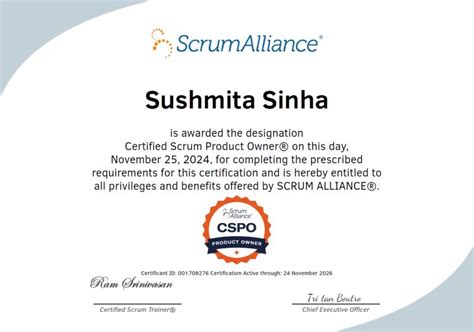 Sushmita Sinha On Linkedin Productowner Scrum Scrummaster Att Productmanagement…