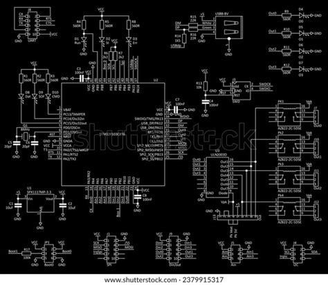 Schematic Diagram Electronic Device Drawing Electrical Stock Illustration 2379915317 Shutterstock