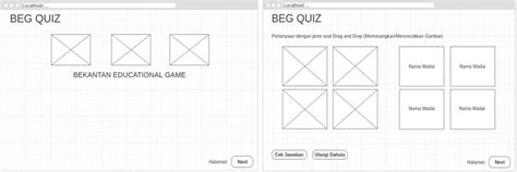 Beg Wireframe From The Quiz Section Using Desktop And Web Based Download Scientific Diagram