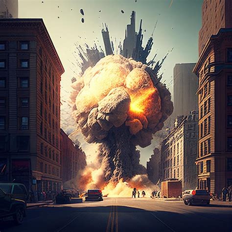 Building Explosion Background