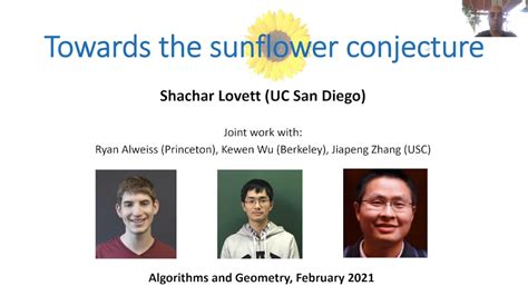 Simons Collaboration On Algorithms And Geometry Monthly Meeting February 2021