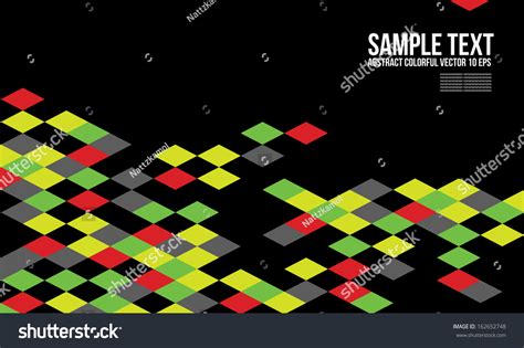 Abstract Colorful Triangle Pattern Background Cover Stock Vector