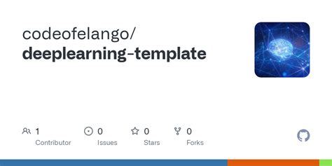 Github Codeofelango Deeplearning Template
