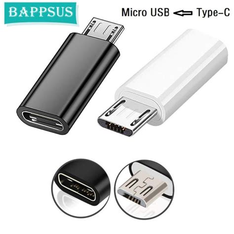 USB Type C To Micro USB Android Adapter Connector For Smart Phone Tablet Micro USB Male To Type