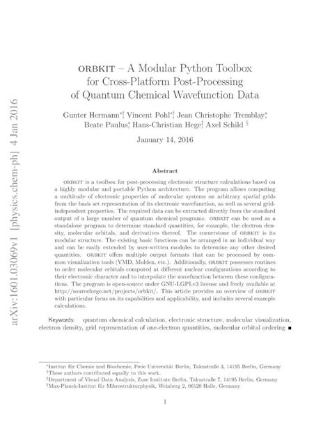 pdf orbkit { a modular python toolbox for cross platform post