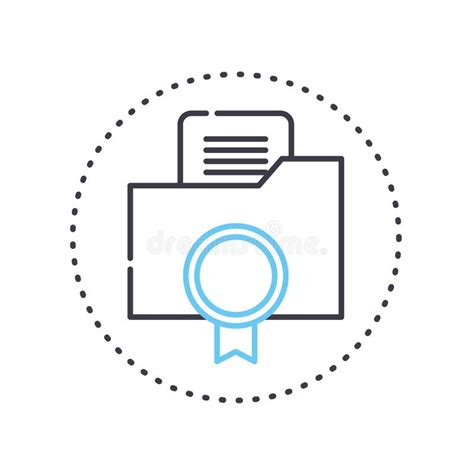 Data Quality Line Icon Outline Symbol Vector Illustration Concept