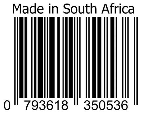 Country Code Prefix Barcodes South Africa