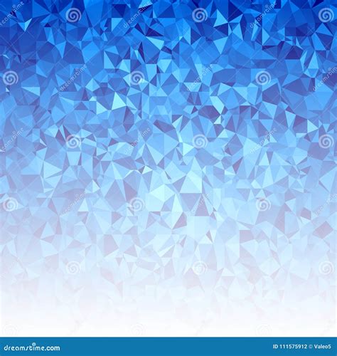 Blue Polygonal Background Triangular Pattern Low Poly Texture