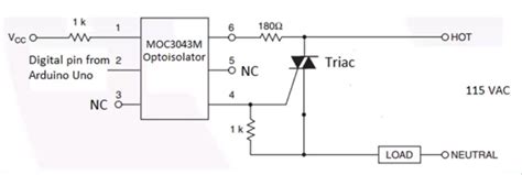 microcontroller using ac current to trigger triac electrical